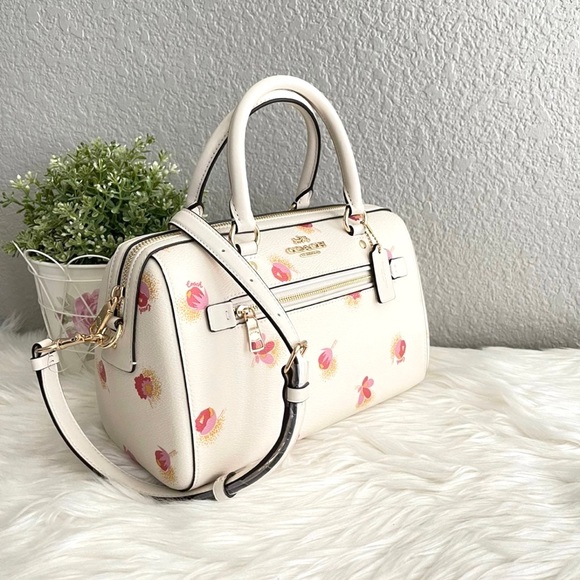 Coach | Bags | Nwt Coach C58 Rowan Satchel With Pop Floral Print ...